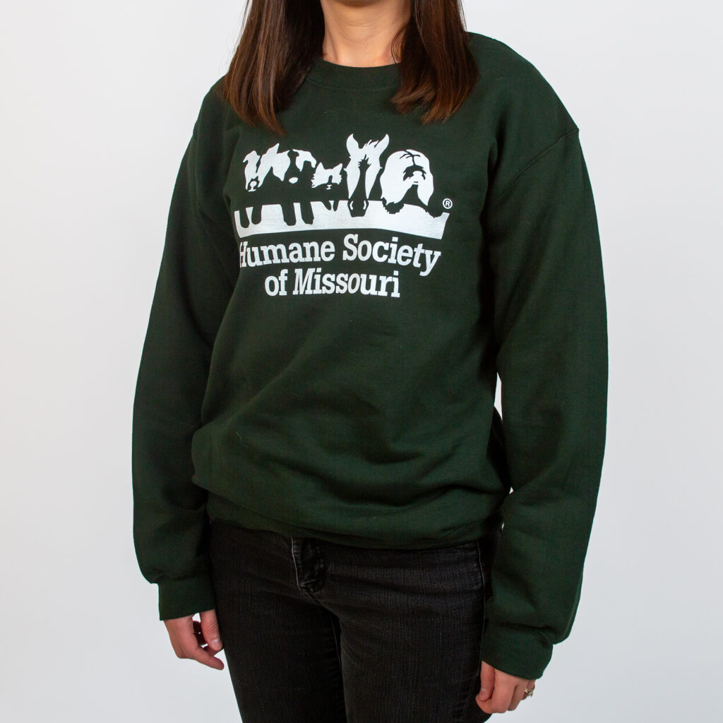 HSMO Crewneck Sweatshirt - Forest Green | Humane Society of Missouri